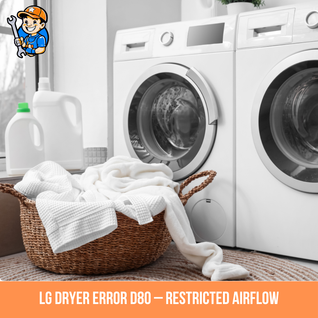LG Dryer Error D80 – Restricted Airflow