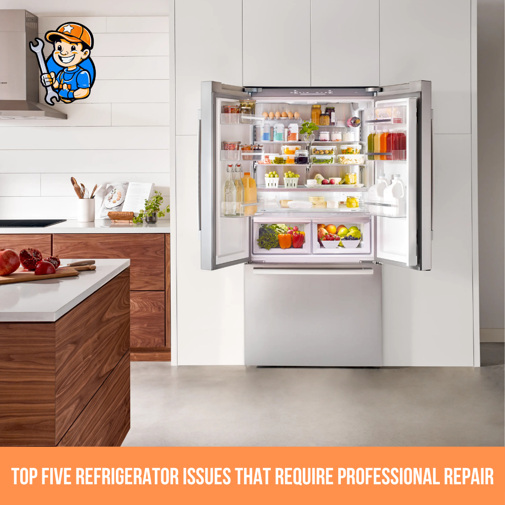 Top Five Refrigerator Issues That Require Professional Repair